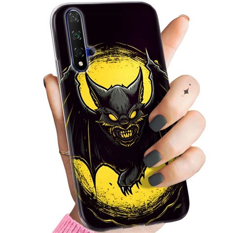 Etui Do Huawei Nova 5T Honor 20 Wzory Nietoperz Bat Obudowa Pokrowiec
