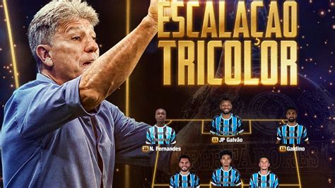 Qual é a escalação do Grêmio hoje