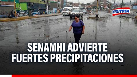 Atención Senamhi advierte fuertes precipitaciones del 1 al 3 de