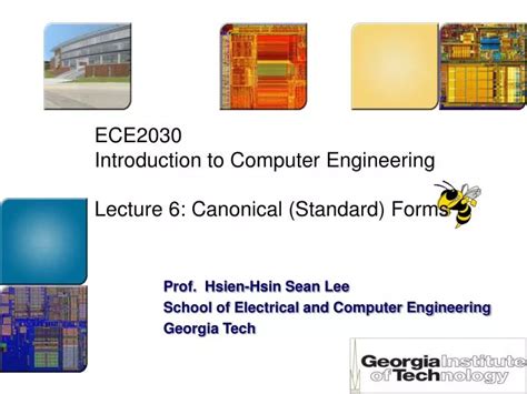 ppt ece2030 introduction to computer engineering lecture 6 canonical standard forms