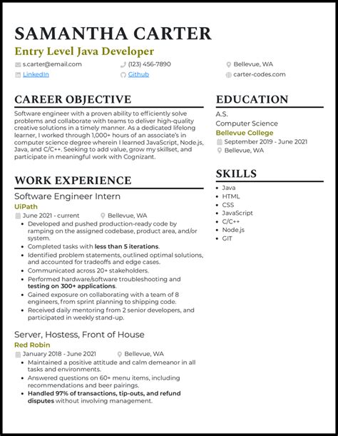 11 Real Java Developer Resume Examples That Worked In 2024 Resume For