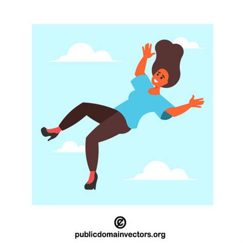 Femme Qui Tombe Vecteurs Publiques