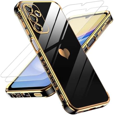 LeYi Funda Para Samsung Galaxy A15 5G A 15 Silicona Carcasa Con 2pcs
