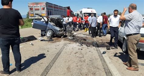 Osmaniyede zincirleme trafik kazası 3 ölü 4 yaralı İhlas Haber Ajansı