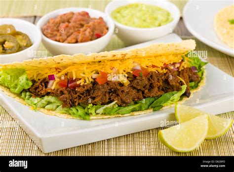Tacos Au Boeuf Mexicaine Tacos Au Boeuf Hach Dans Des Tortillas De