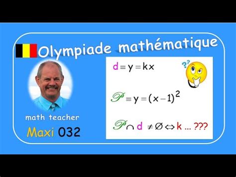 Olympiade mathématique Maxi 032 YouTube