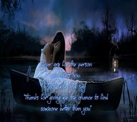Never Cry Alone Girl Girl Hurt Hurts Sad Thank You Hd Wallpaper