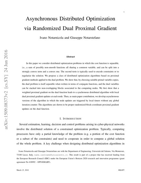 pdf asynchronous distributed optimization via randomized dual proximal gradient