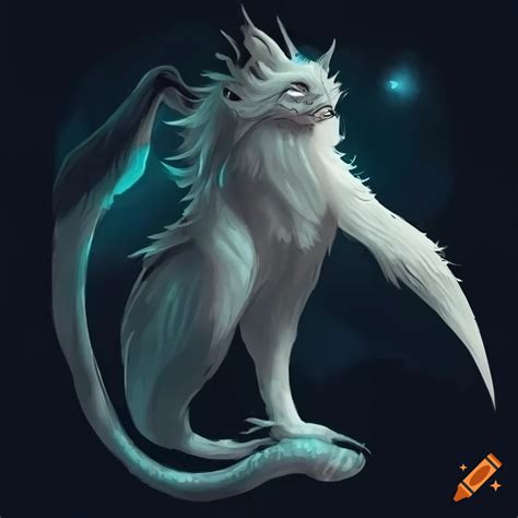 Elegant And Graceful Hybrid Mythical Creature With Large Expressive