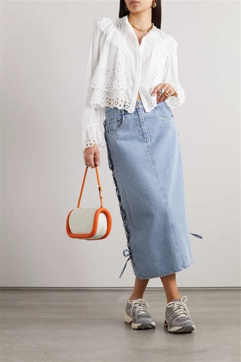 Isabel Marant Étoile Kelmon Broderie Anglaise trimmed Cotton voile
