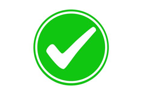 Green Check Mark Icon With Circle Tick Box Check List Circle Frame