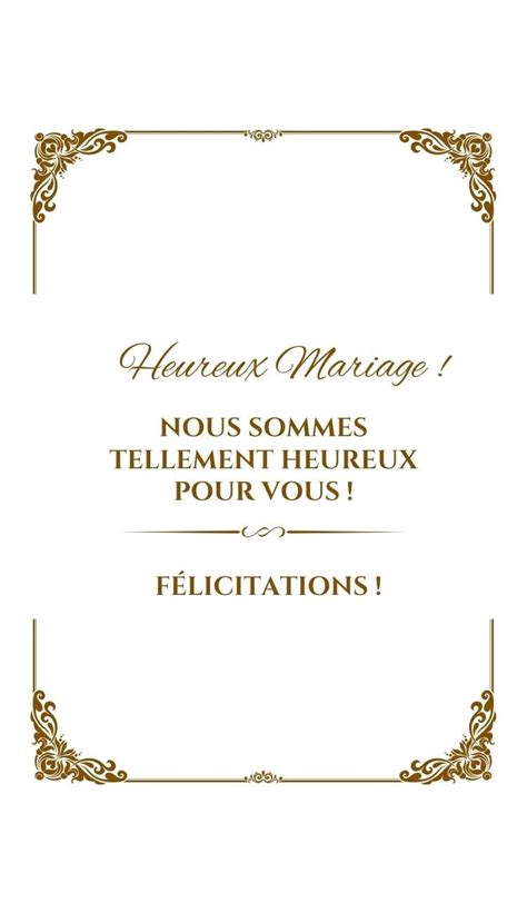 Mot félicitation mariage les plus beaux textes et des sublimes cartes