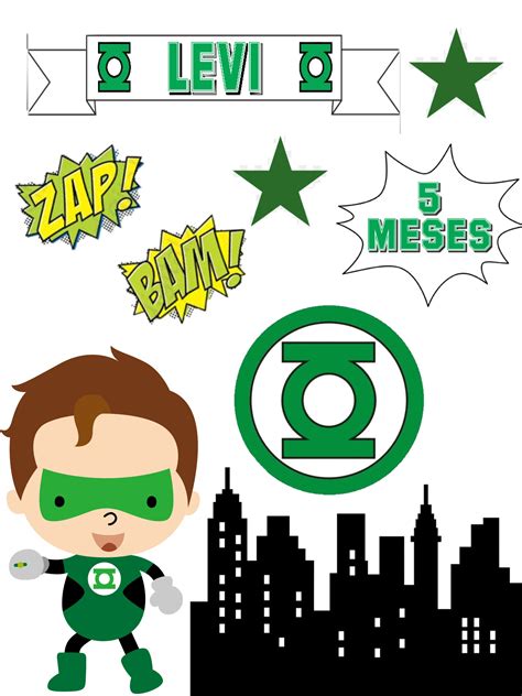 Topo De Bolo Lanterna Verde Para Imprimir Images And Photos Finder