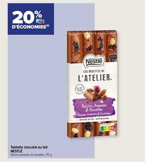 Promo Tablette Chocolat Au Lait Nestlé chez Carrefour City iCatalogue fr