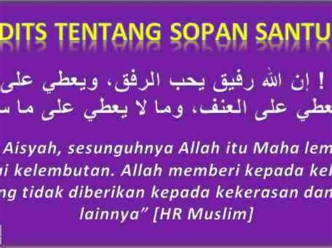 Hadits Tentang Sopan Santun Terhadap Guru