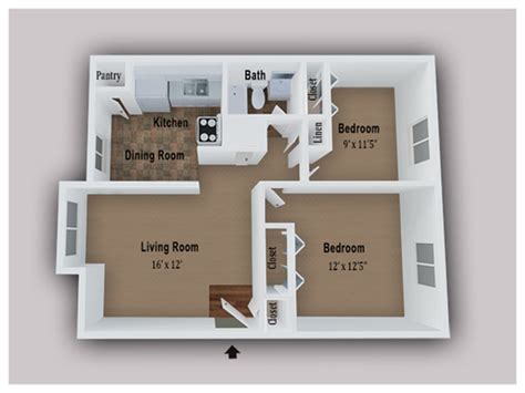 500 Square Feet 2 Bedroom Apartment Floor Plan Floor Roma