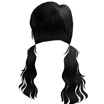 Black Y2K Messy Darling Pigtails Roblox