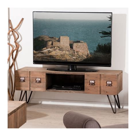 Meuble TV industriel métal et bois Orianne So Inside