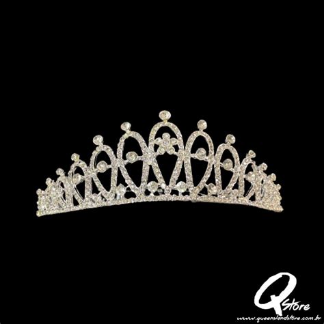 Coroa C Strass Mod Unidade Queensland Store Fantasias Perucas