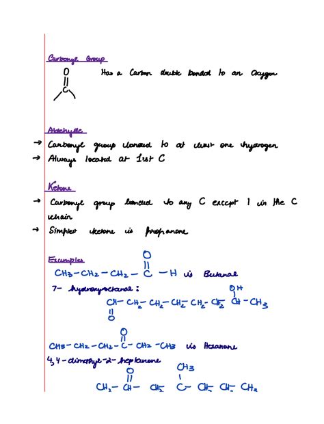 Aldehydes And Ketones Summary Chem 1A03 Studocu