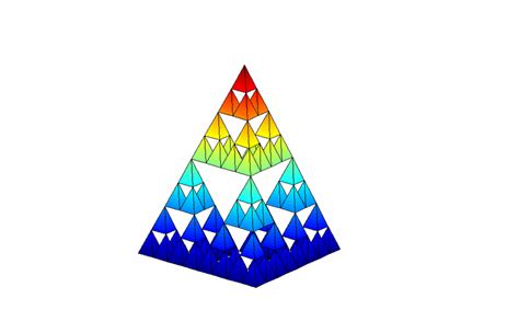 17 represents the top view of the stage 3 3 d sierpinski gasket array download scientific