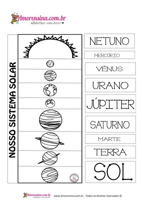 Planetas Do Sistema Solar 4 Ano
