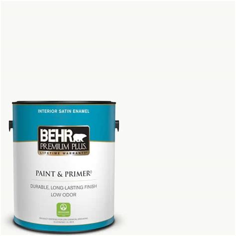 BEHR PREMIUM PLUS 1 Gal Deep Base Satin Enamel Low Odor Interior Paint