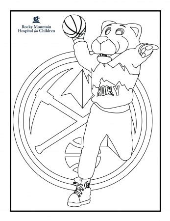 Denver Nuggets Logo Coloring Page Free Printable Coloring Page