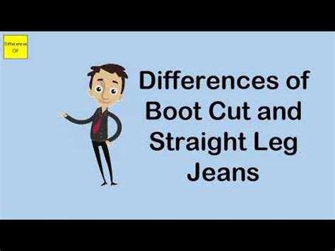 Differences Of Boot Cut And Straight Leg Jeans YouTube