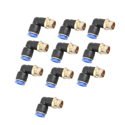Conectores Rápidos Neumáticos Codos de Manguera 10 Piezas Codo