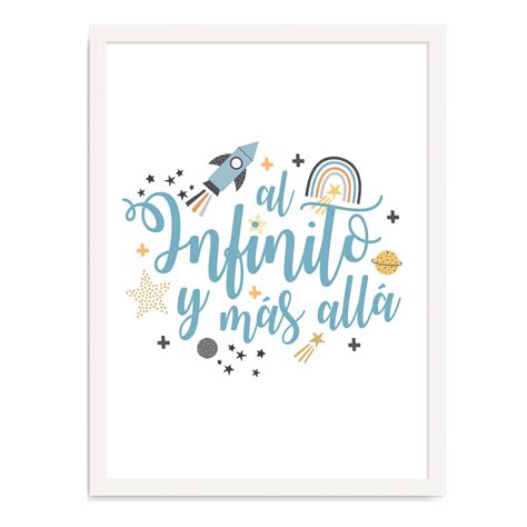 Ripley Cuadro Infantil X Frase Al Infinito Y M S All
