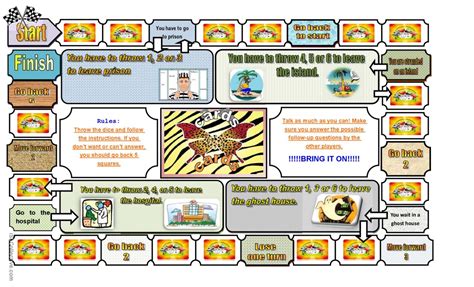 Conversation Boardgame Board Game English ESL Worksheets Pdf Doc