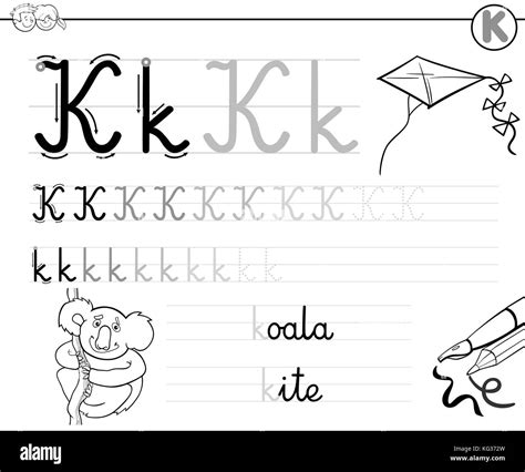 Caricatura en blanco y negro ilustración práctica de las habilidades de