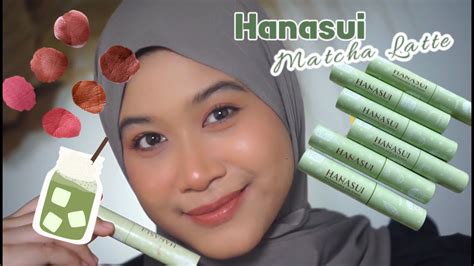 Hanasui Mattedorable Lip Cream Matcha Latte Edition Review Di Kulit
