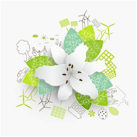 Concepto De Ecolog A Mundo Respetuoso Con El Medio Ambiente Dibujo