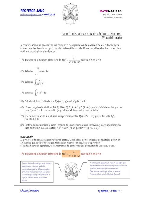PDF EJERCICIOS DE EXAMEN DE CLCULO INTEGRAL 2 PDF FileCLCULO