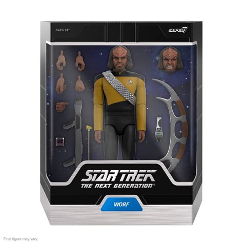 Star Trek The Next Generation Ultimates Worf Inch Action Figure
