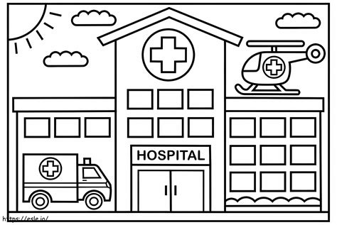 Hospital Para Impress O Para Colorir