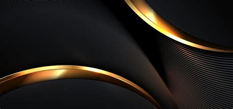 elegante fondo negro con línea dorada y efecto de iluminación diseño