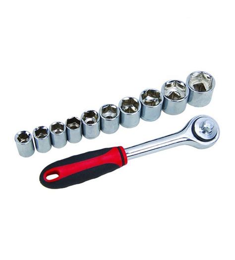 Clés douilles x11 cliquet 3 8 Sanifer