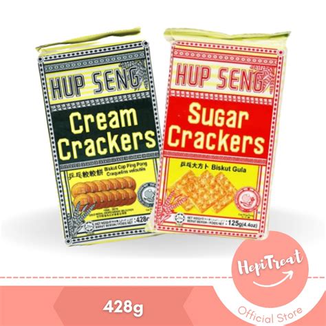 Hup Seng Ping Pong Cream Cracker Sugar Cream Cracker Biscuit 428g