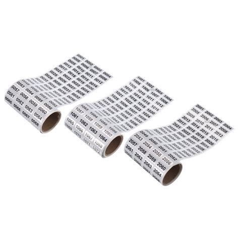 Consecutive Number Stickers To To To