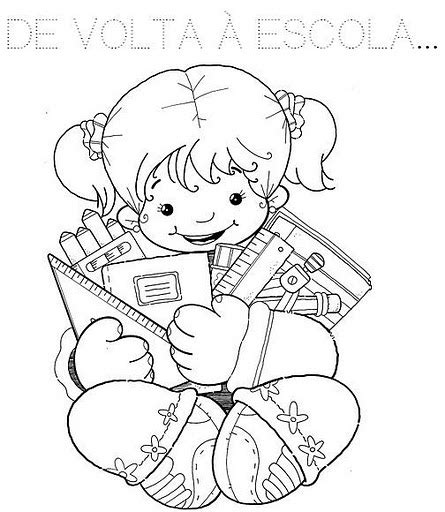 Lindos desenhos e atividades de volta às aulas para colorir pintar