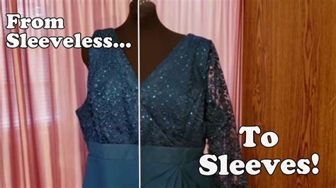 How To Add Sleeves To A Sleeveless Dress