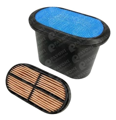 Conjunto Filtros De Ar Interno E Externo Para Jcb 3c 3cx 4cx PAVONI