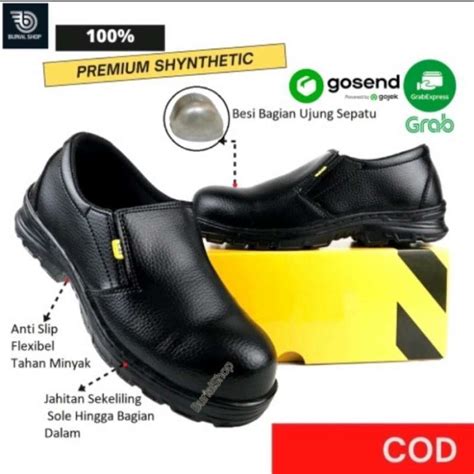 Promo Sepatu Safety Boot Caterpillar Ujung Besi Safety Boots Tinggi
