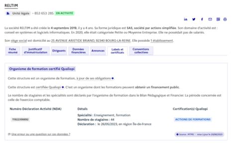 Comment savoir si un organisme est certifié Qualiopi Reltim