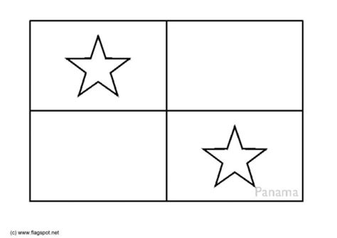LAMINAS PARA COLOREAR COLORING PAGES Mapa y Bandera de Panamá para