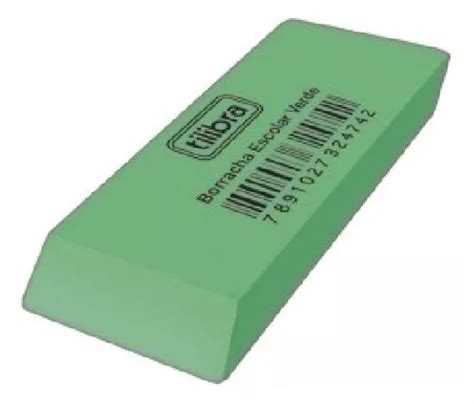 Borracha Escolar Verde Grande Tilibra Mercadolivre