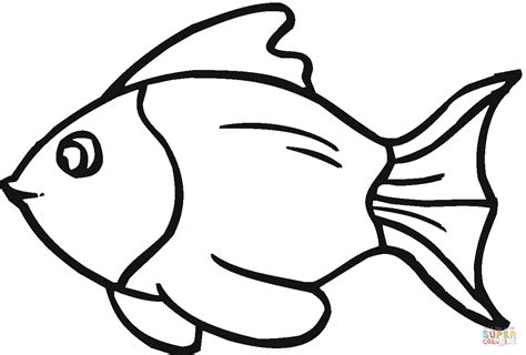 Disegno Di Pesce Rosso Di Lato Da Colorare Disegni Da Colorare E